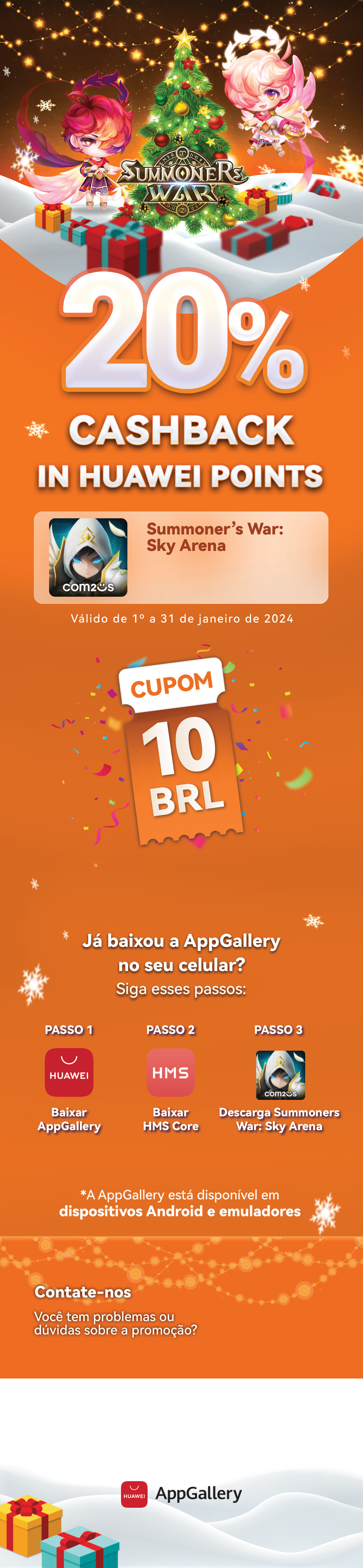 Summoners War: Sky Arena!Cupom 10BRL grátis para você!